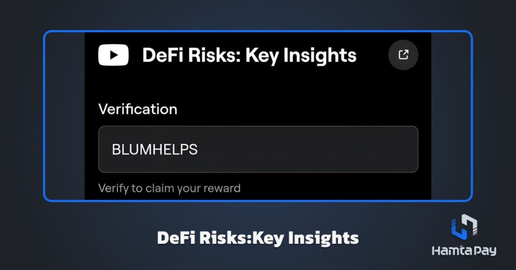 کد یوتیوب DeFi Risks:Key Insights بلوم | همتاپی